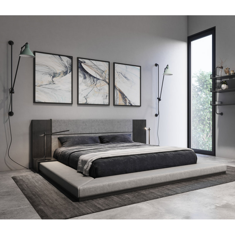 Modern low profile platform bed store